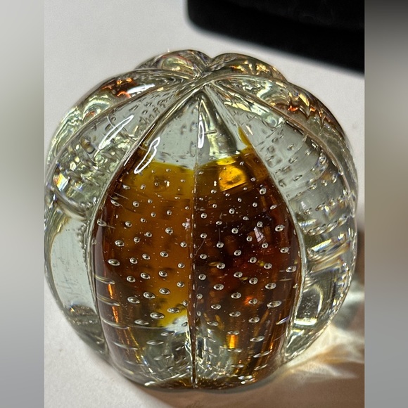 Accents | Videpoche Hand Blown Paperweight Seguso Bullicante Murano ...